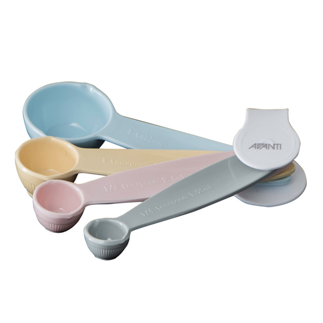 Avanti Ribbed Measuring Spoons - Pastel – {noun} a place for things