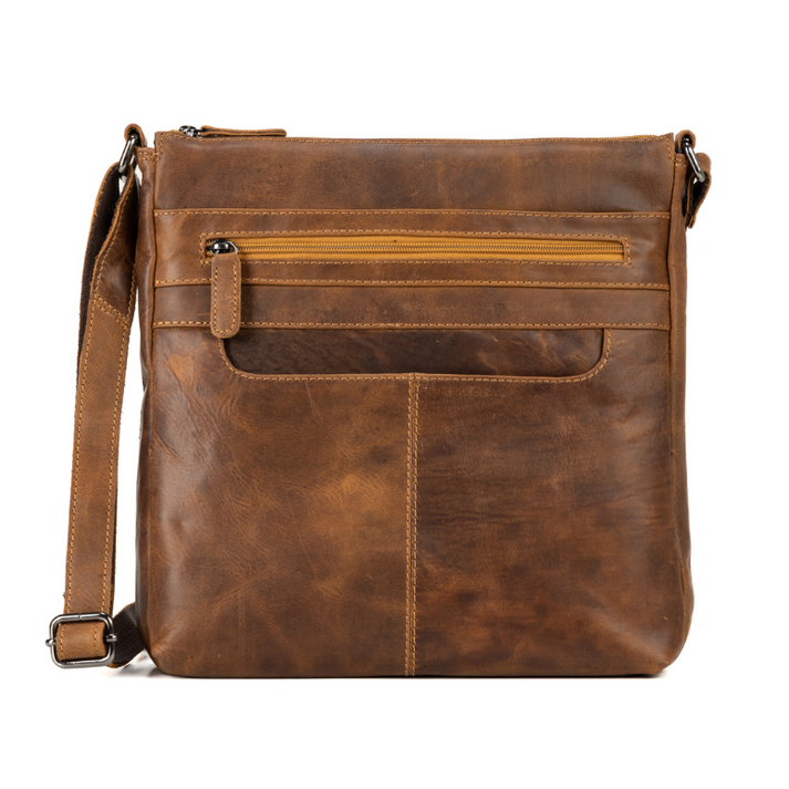 Greenwood Leather Shoulder Bag Camel – {noun} a place for things