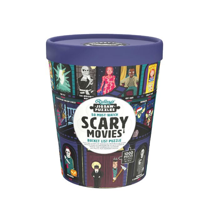 Ridley's Bucket List Puzzle - 50 Must-Watch Scary Movies – {noun} a place for things